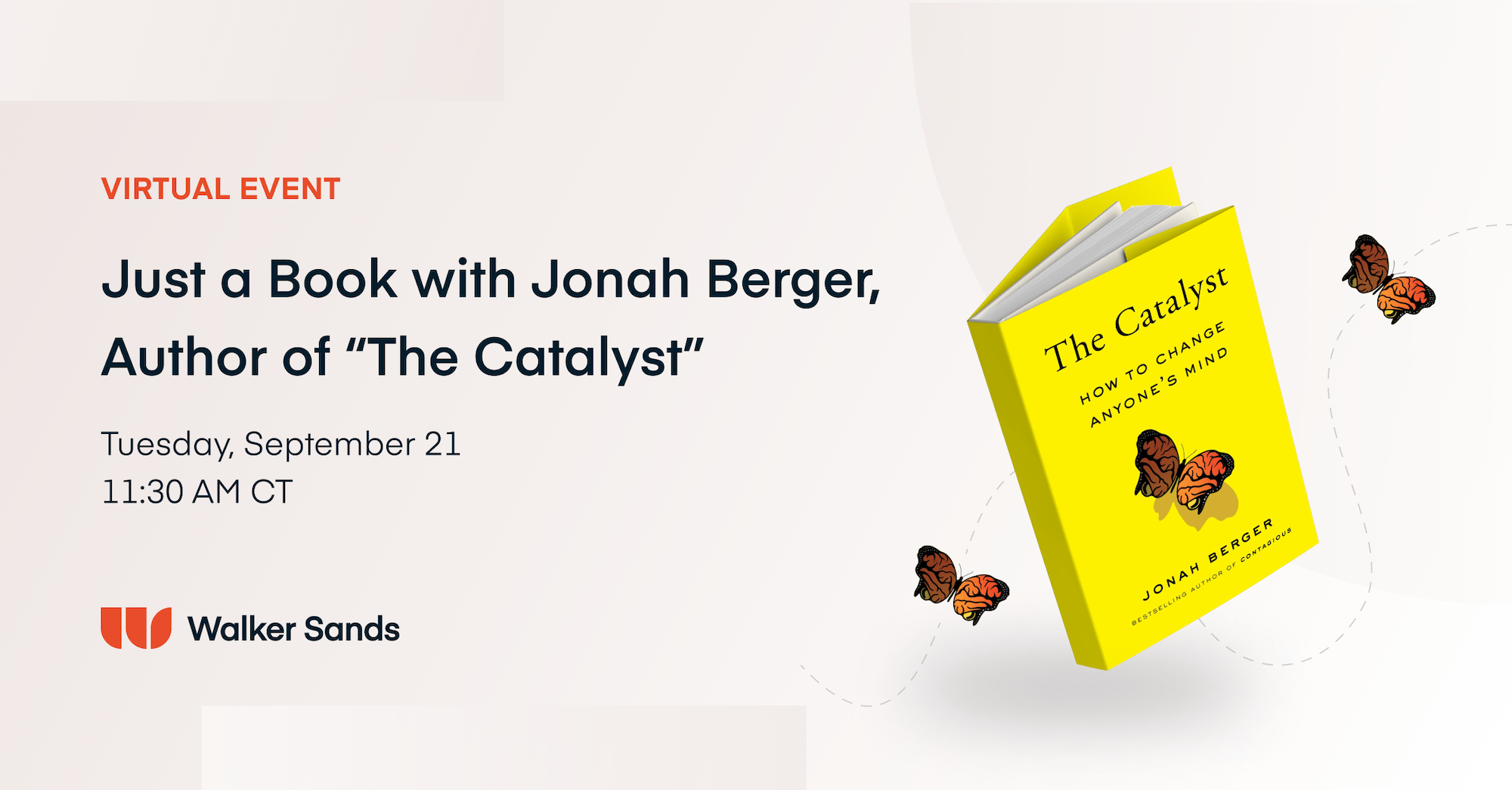 Sixth Annual Just a Book Welcomes Back Jonah Berger, Author of “The ...